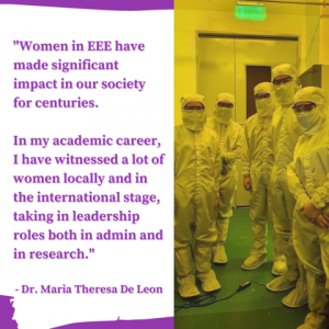 Empowered Women of EEEI – Dr. Maria Theresa De Leon – Electrical and ...
