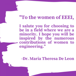 Empowered Women of EEEI – Dr. Maria Theresa De Leon – Electrical and ...
