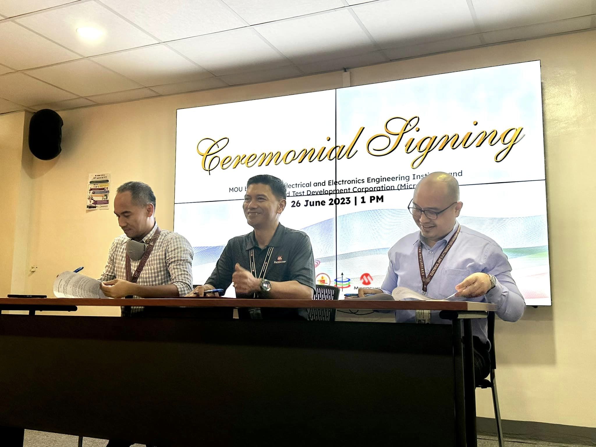 EEEI signs MOU with Microchip – Electrical and Electronics Engineering ...
